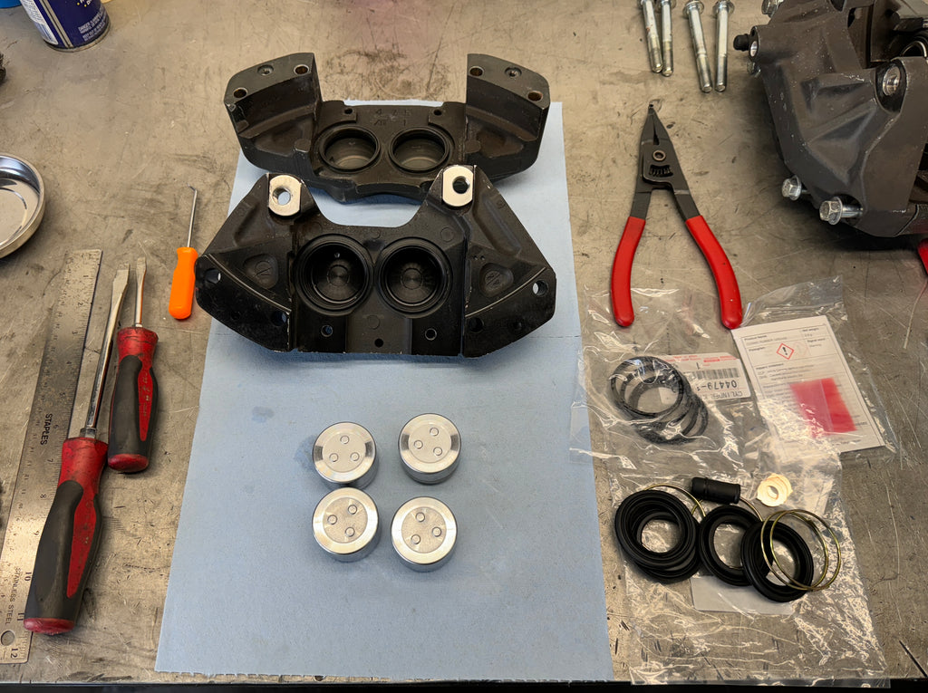 Supra MKIV Front Brake Caliper Rebuild Service – Suspicious Garage