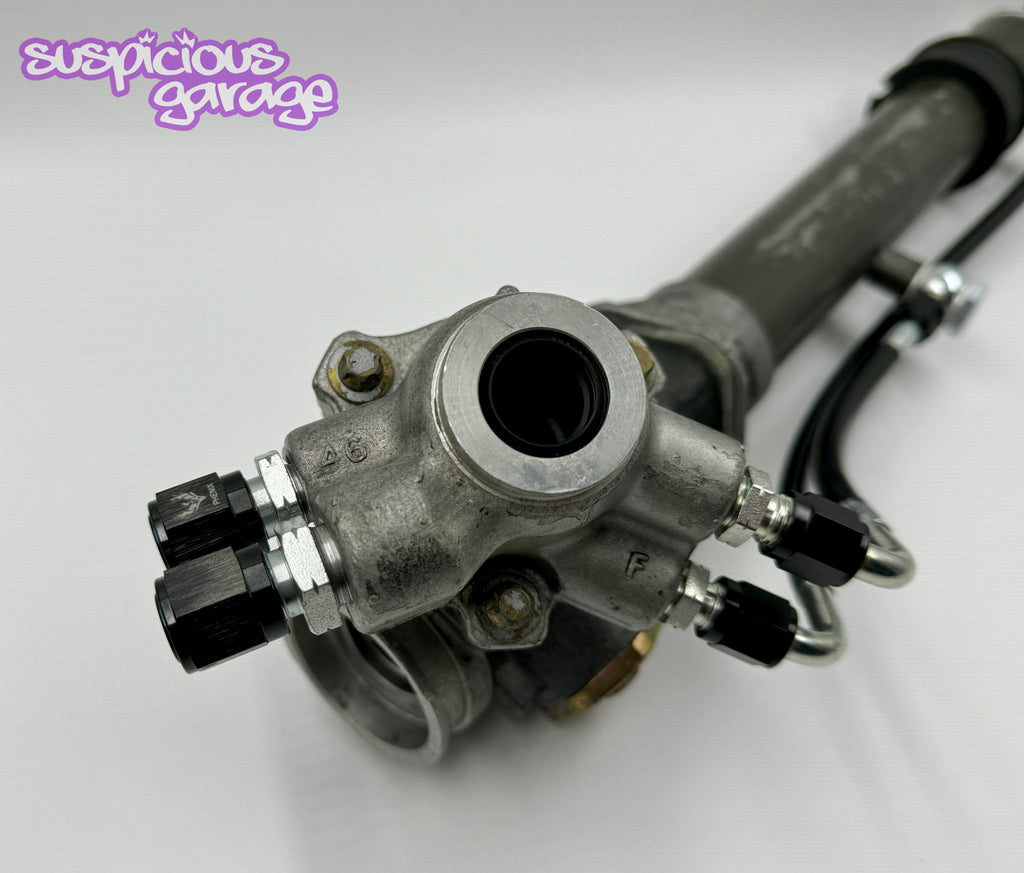 1989-1998 Nissan 240SX Power Steering Fitting Return Side M16x1.5 to A ...