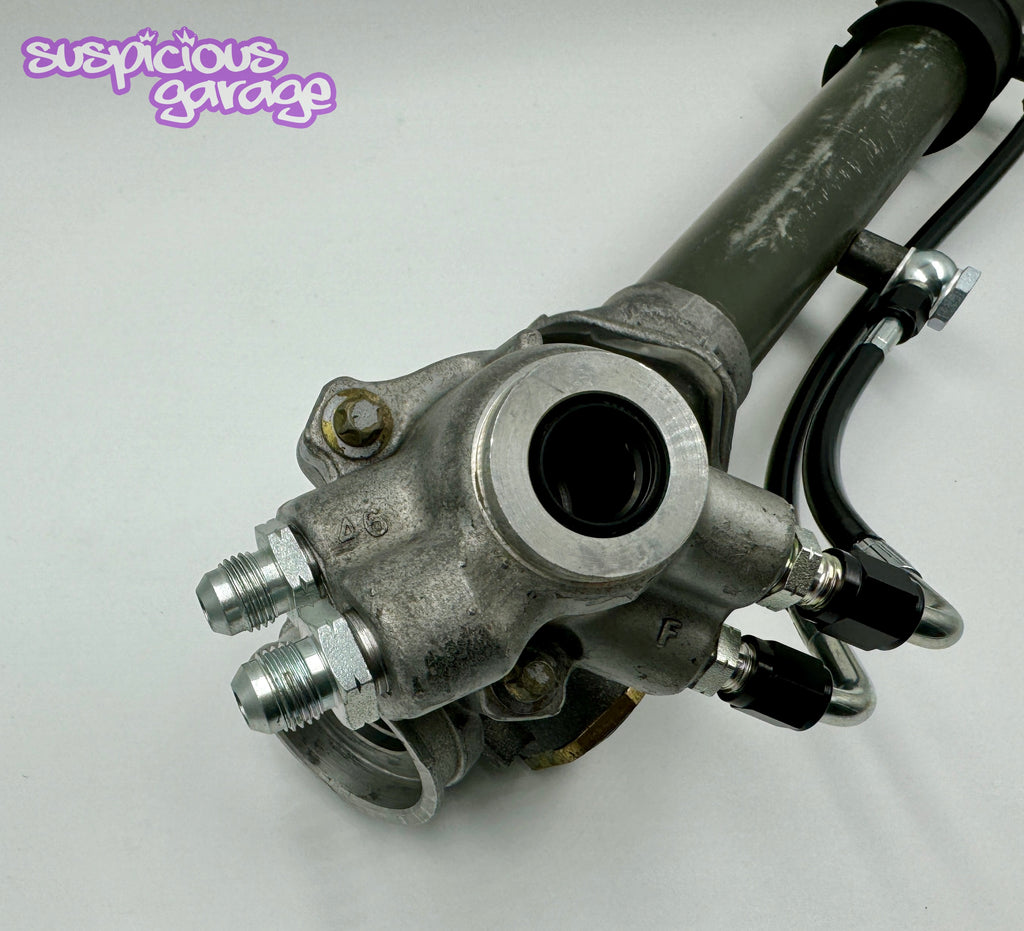 1989-1998 Nissan 240SX Power Steering Fitting Return Side M16x1.5 to A ...