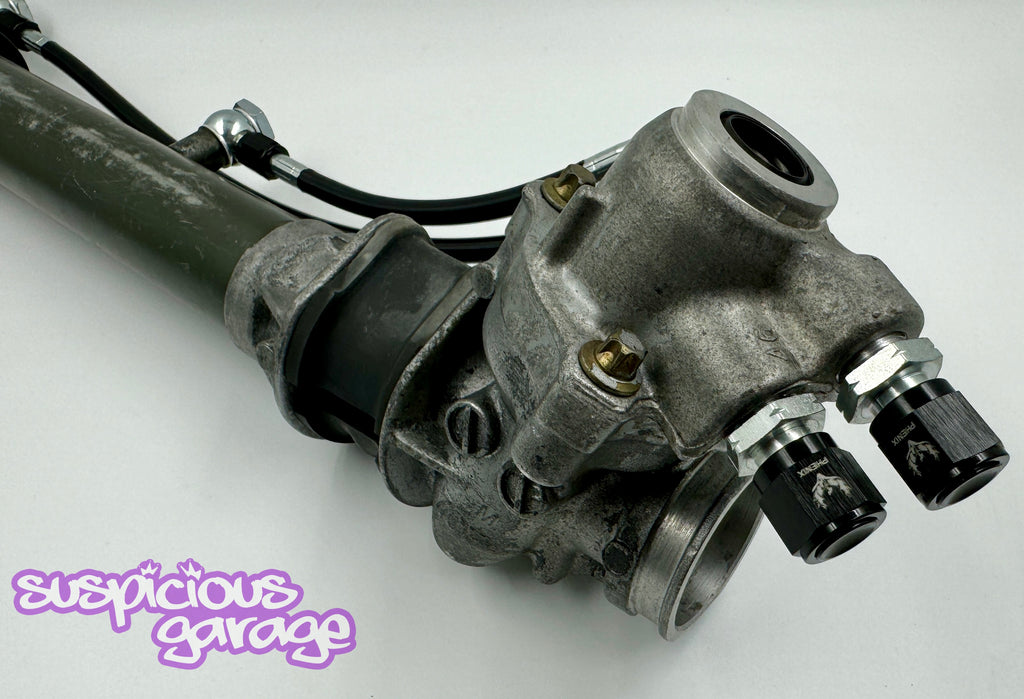 1989-1998 Nissan 240SX Power Steering Fitting Return Side M16x1.5 to A ...